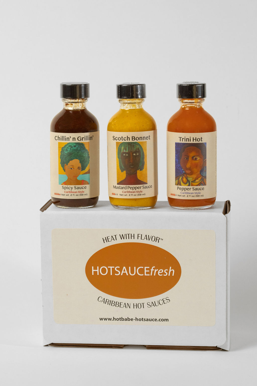 Caribbean Hot Sauces Gift Set - Hot Babe Hot Sauce
